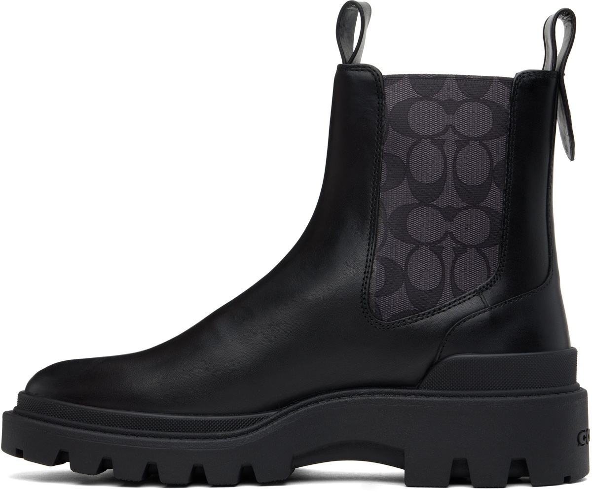 Coach 1941 Black Colson Signature Chelsea Boots Coach 1941