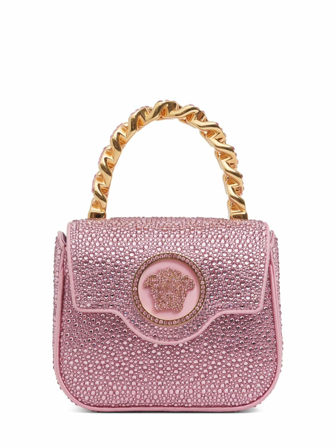 VERSACE - Mini Medusa Crystal Top Handle Bag Versace