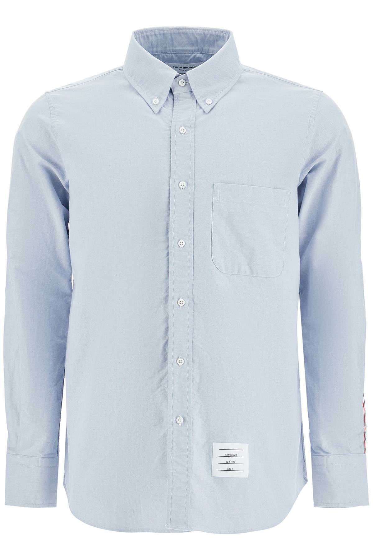 THOM BROWNE "oxford signature striped shirt in Light blue Thom Browne