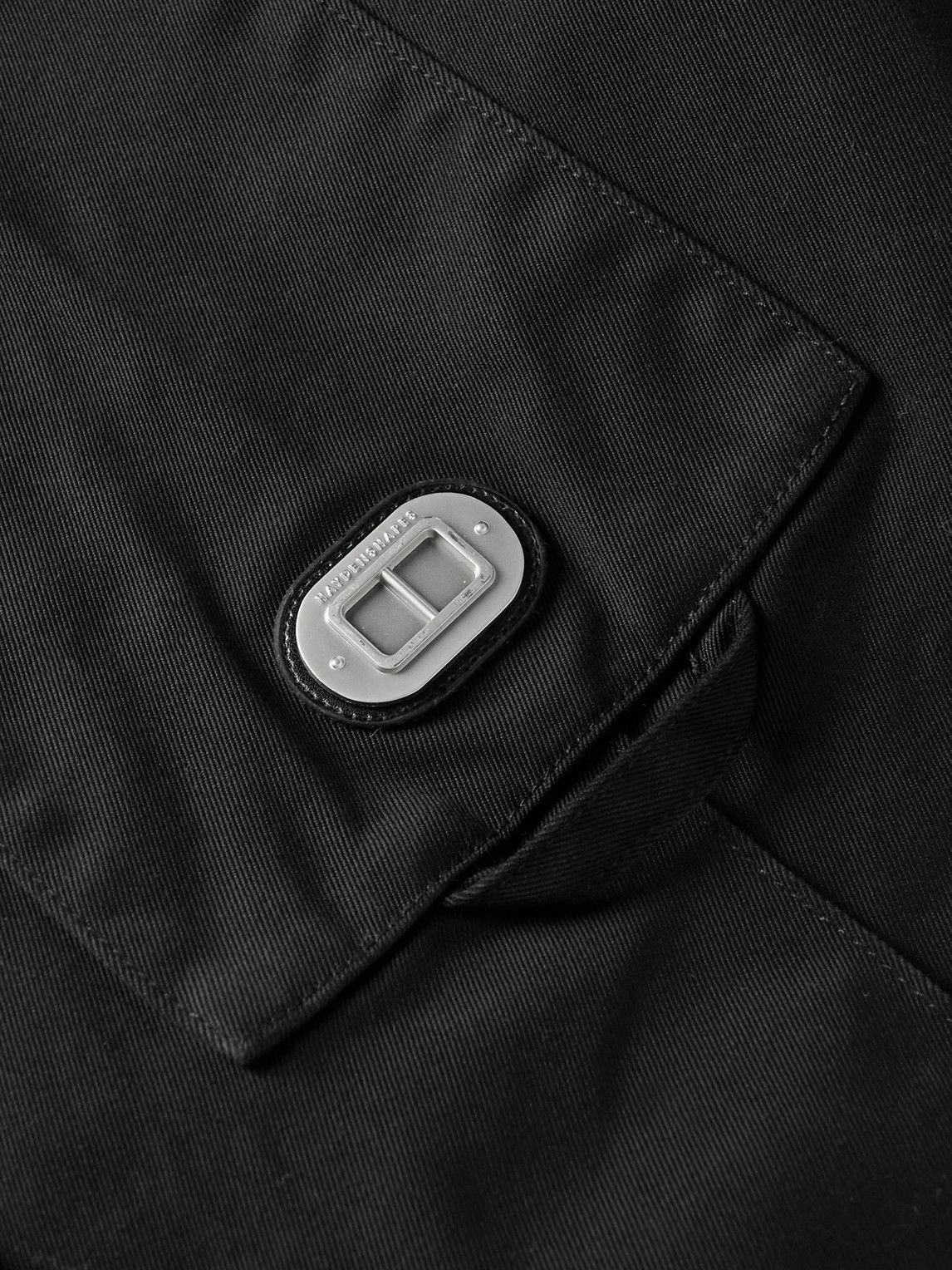 HAYDENSHAPES - Concave Logo-Embellished Cotton-Twill Shirt - Black ...