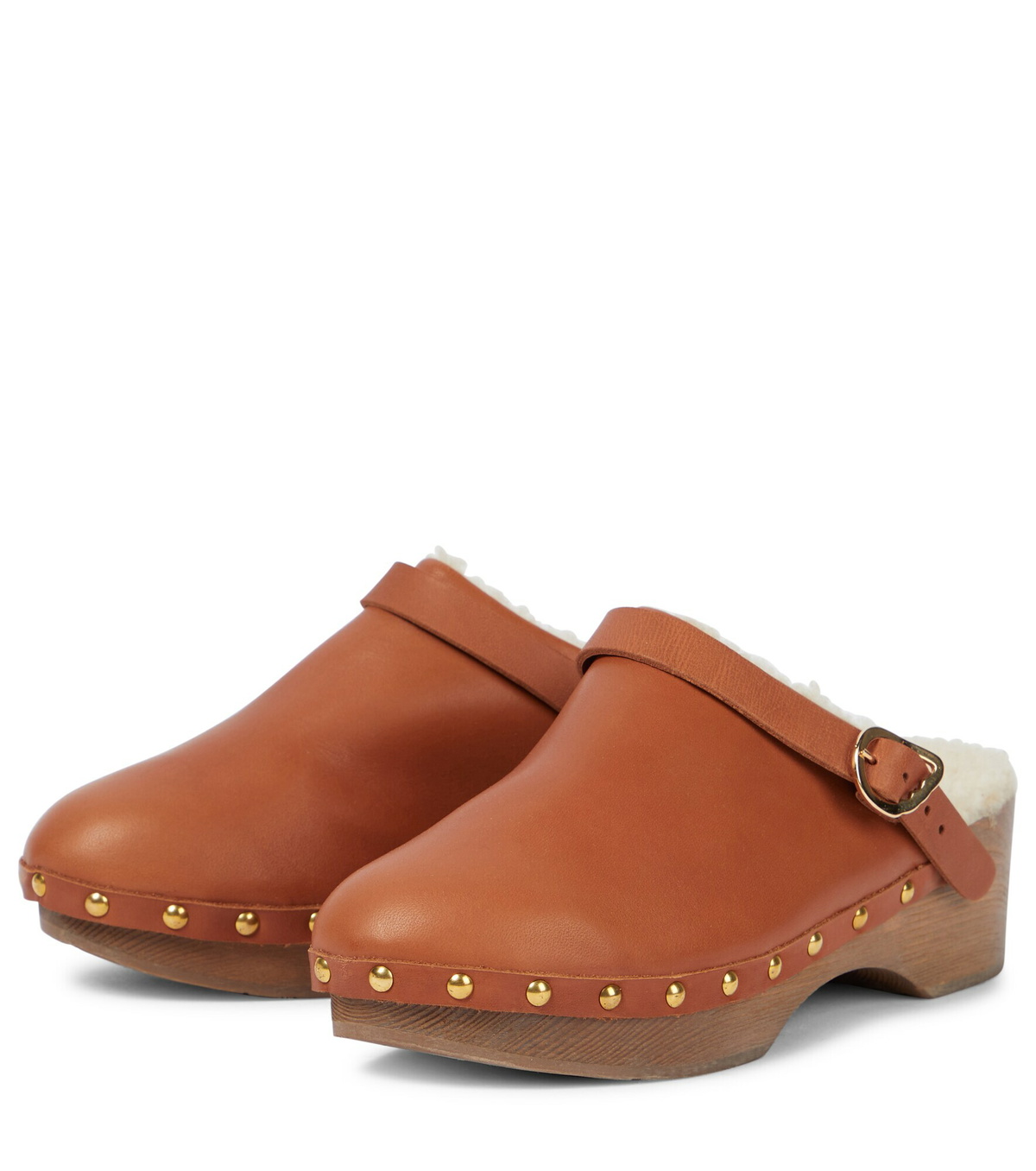 Ancient Greek Sandals - Shearling-lined leather clogs Ancient Greek Sandals