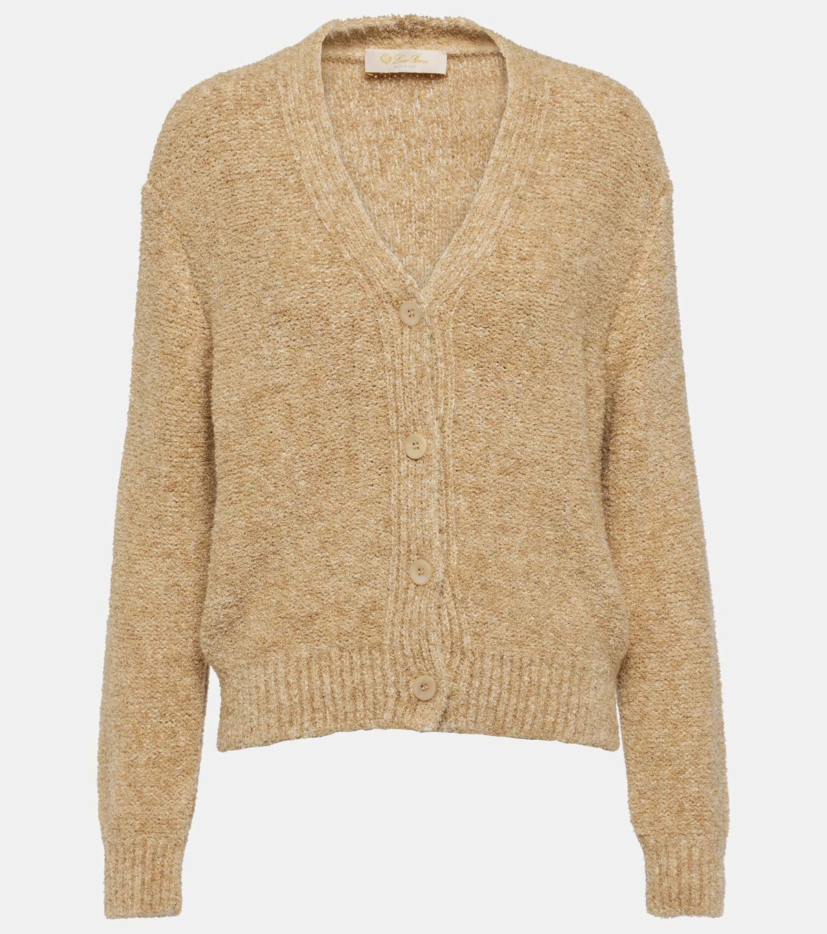Loro Piana Silk, cashmere, and linen cardigan Loro Piana