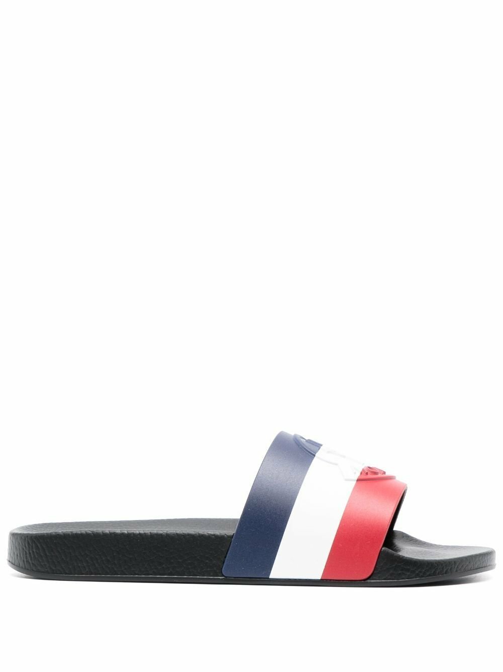 Moncler Black Basile Rubber Slides Moncler