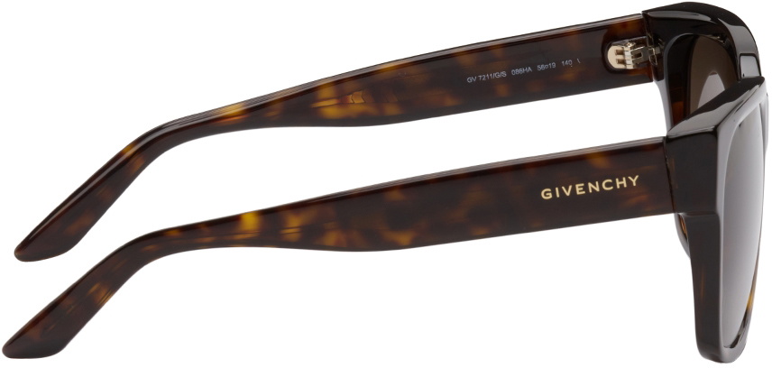 Givenchy Tortoiseshell Rectangular Sunglasses Givenchy
