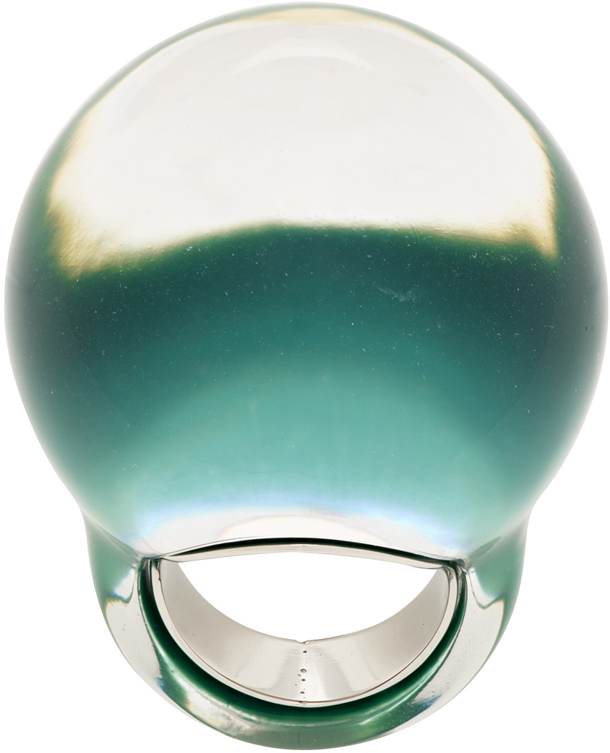 Dries Van Noten Transparent & Blue Ball Ring Dries Van Noten