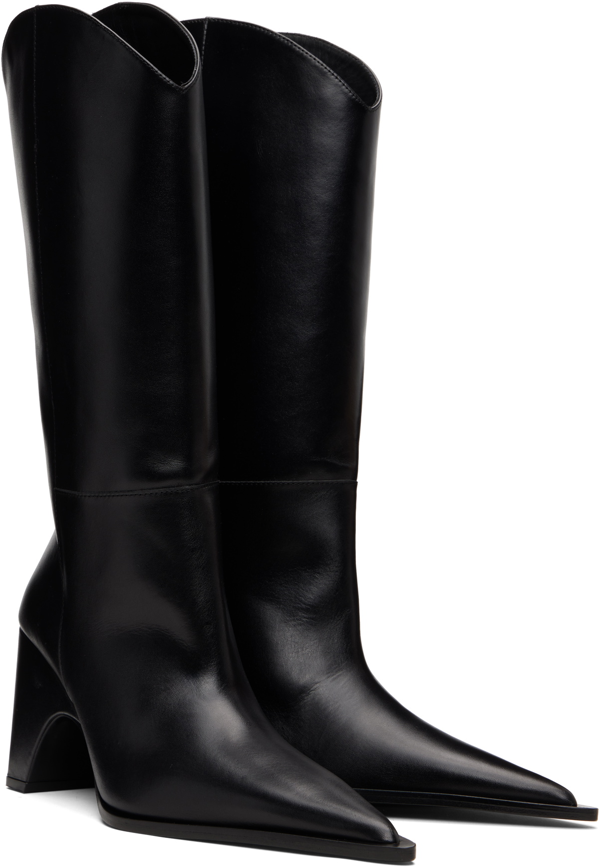 Coperni Black Cowboy Bridge Boots Coperni