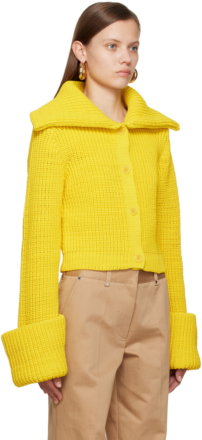 JW Anderson Yellow Chunky Cardigan JW Anderson
