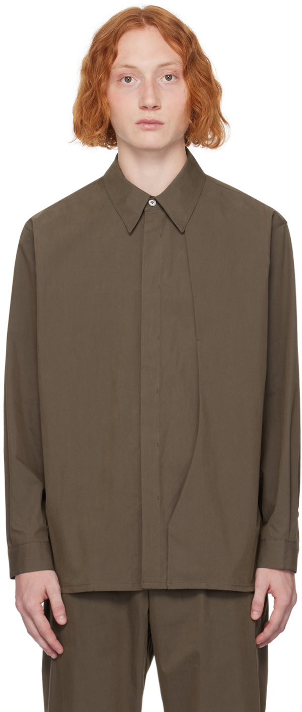 LE17SEPTEMBRE Brown Layered Shirt LE17SEPTEMBRE