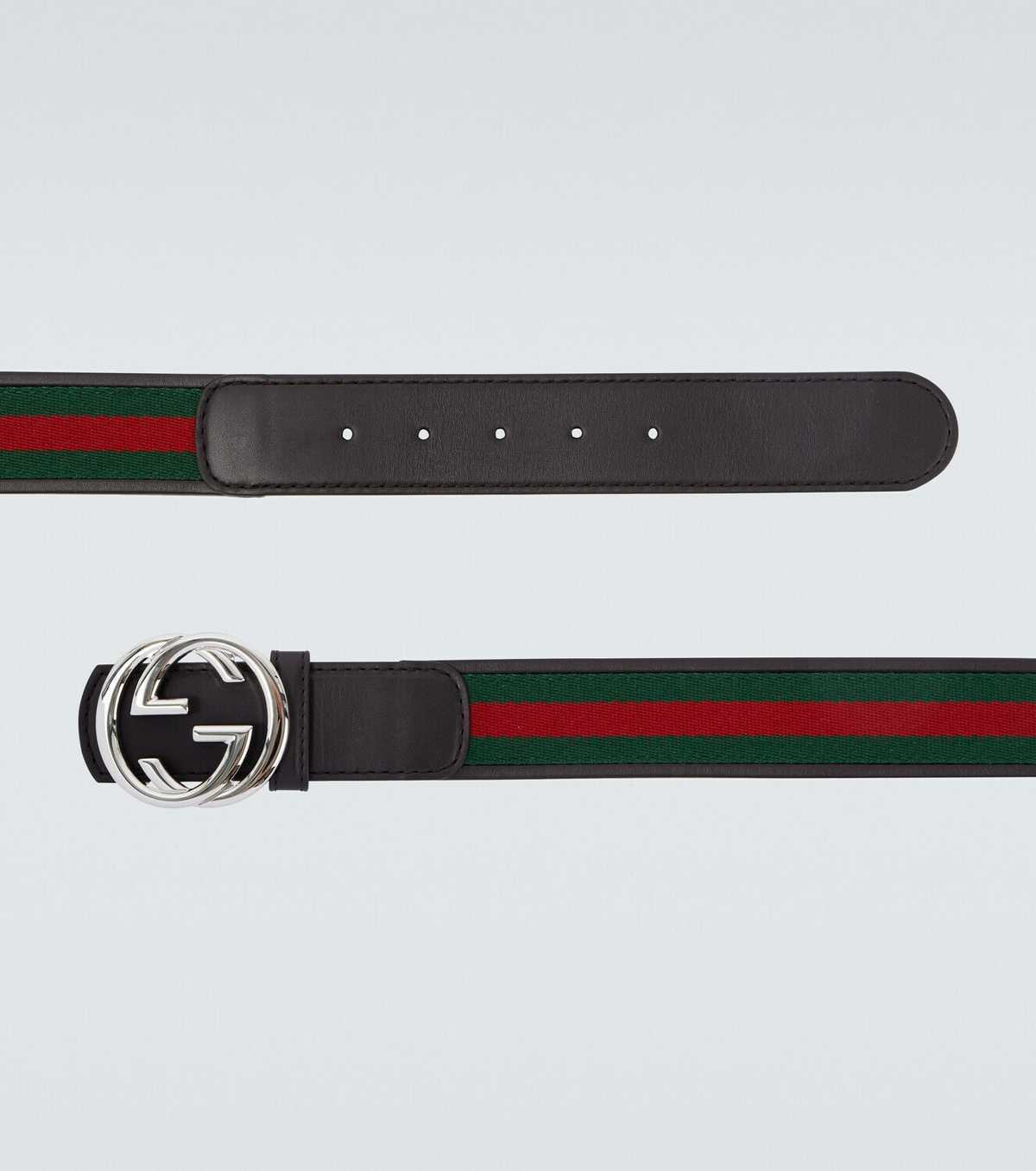 Gucci Interlocking G Web leather belt Gucci