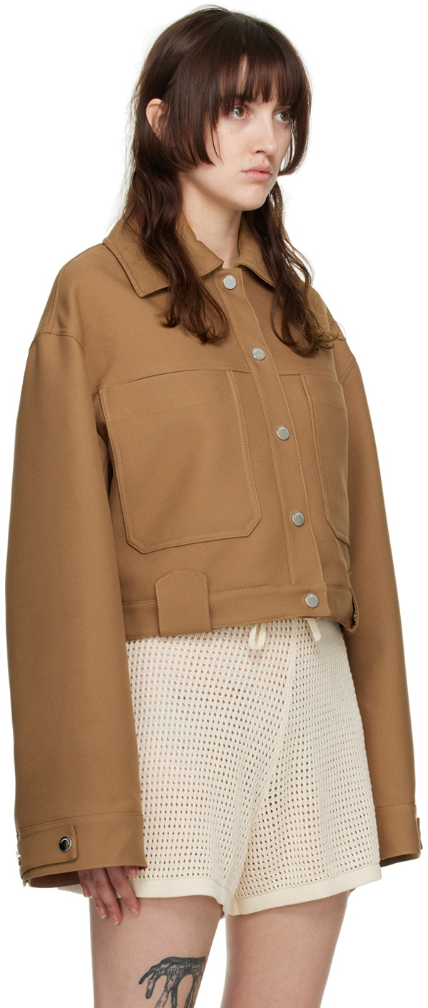 Nanushka Brown Bambari Jacket Nanushka