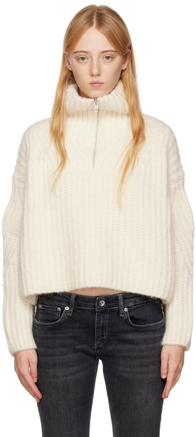 rag & bone White Hannah Sweater Rag and Bone