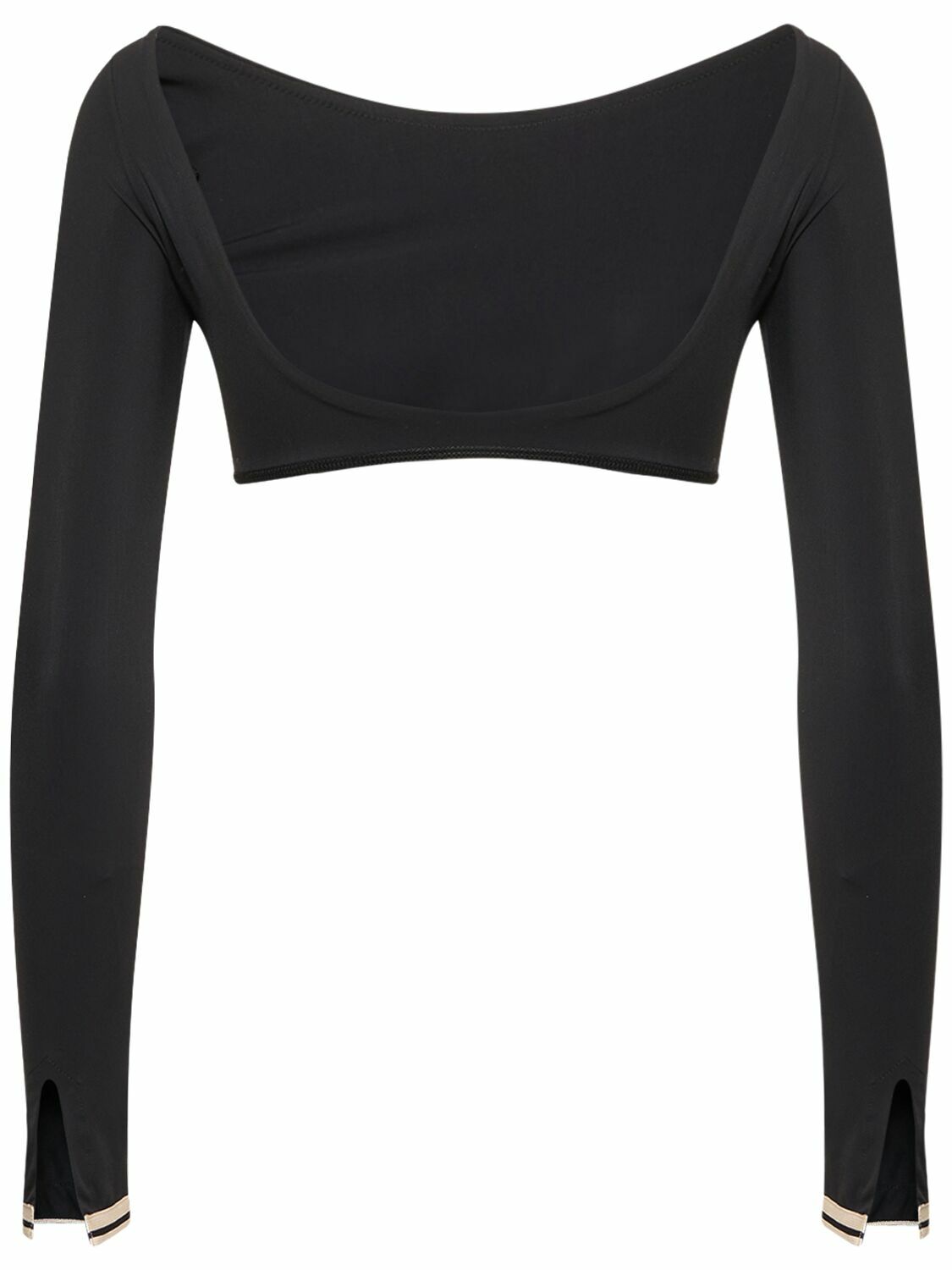 PALM ANGELS Heart-shape Stretch Tech Crop Top Palm Angels