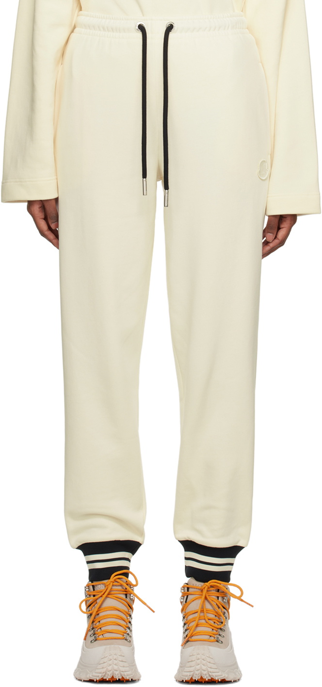Moncler White Drawstring Lounge Pants Moncler