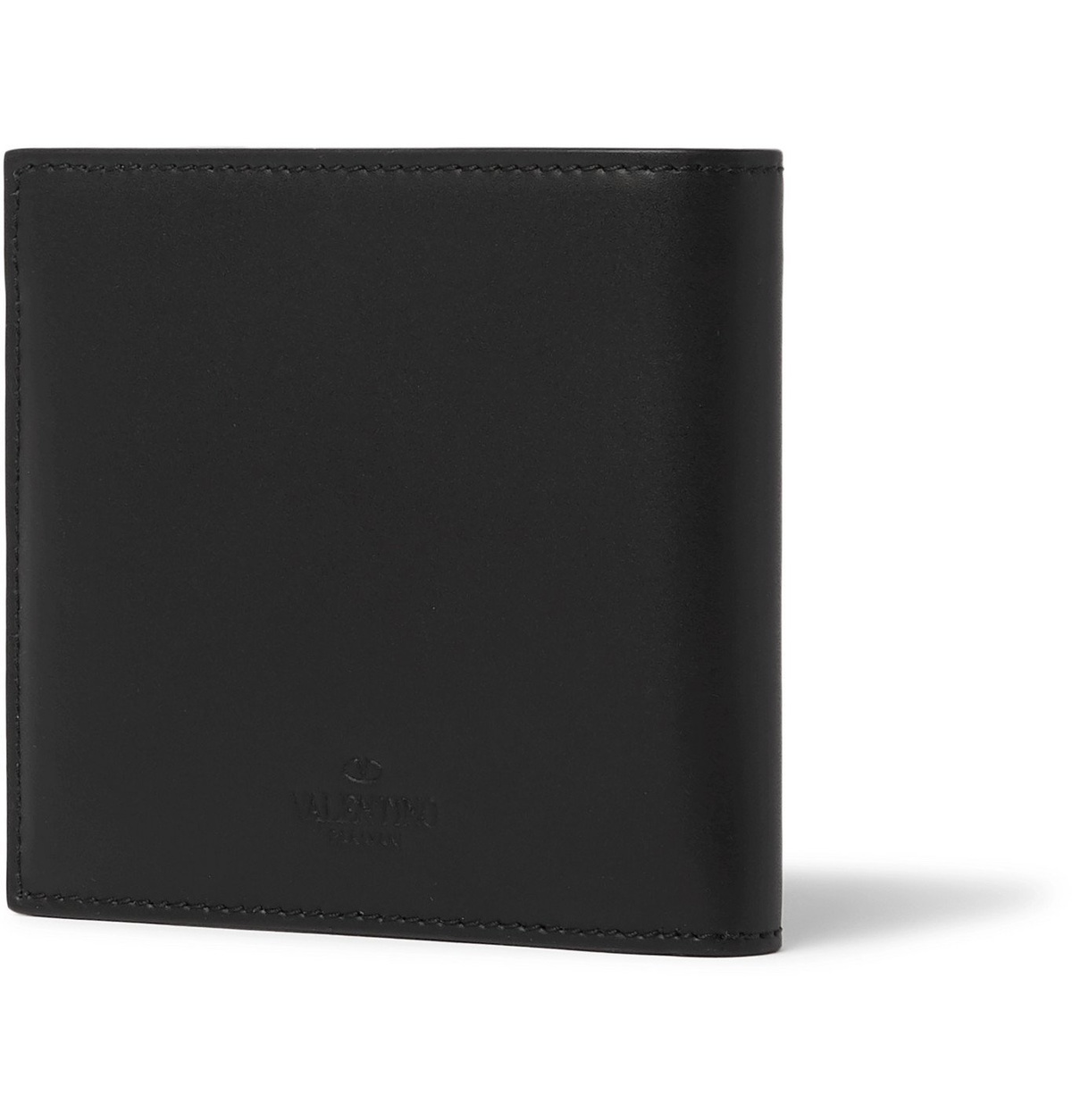 Valentino - Valentino Garavani Logo-Print Leather Billfold Wallet ...