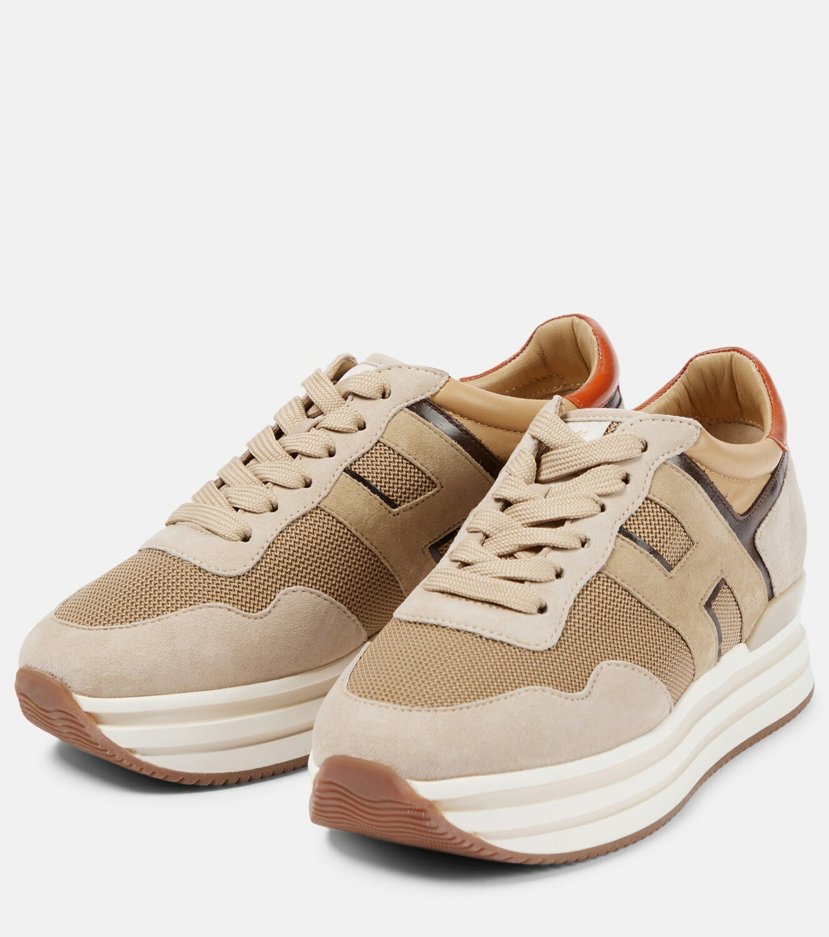 Hogan Midi H222 suede platform sneakers Hogan