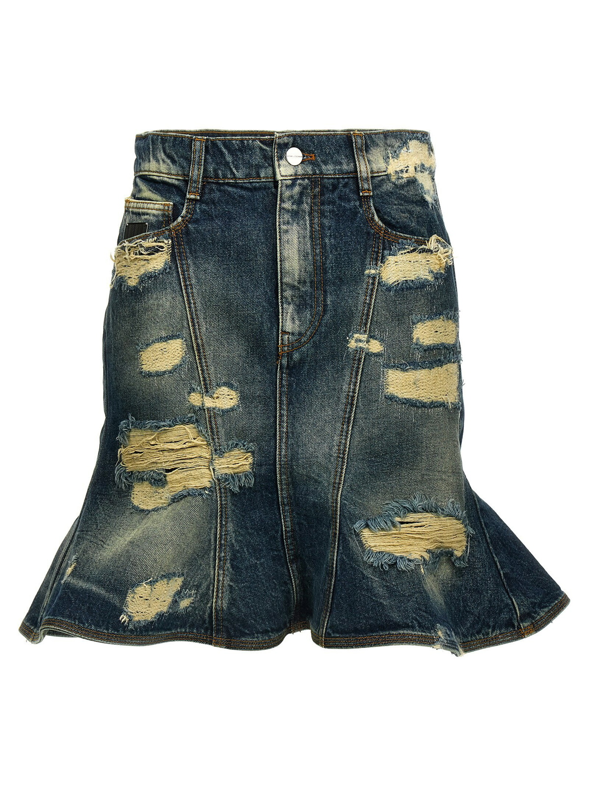 Marc Jacobs the Rip And Repair Straight Jean Skirt Marc Jacobs