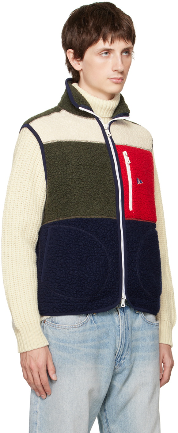 Drake's Multicolor Zip Vest Drake's