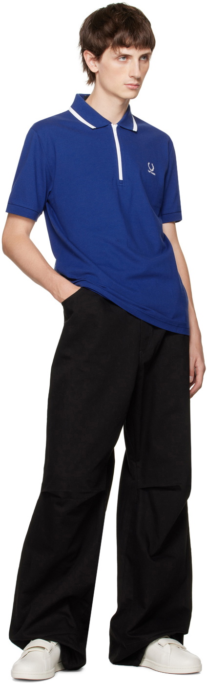 Raf Simons Blue Fred Perry Edition Polo Raf Simons