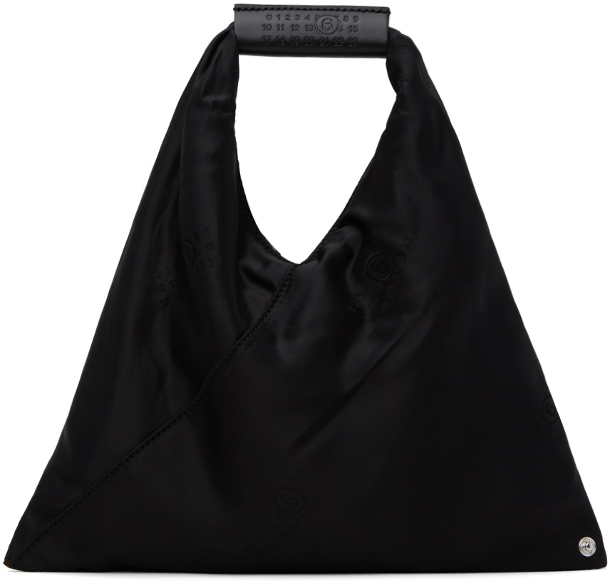 MM6 Maison Margiela Black Mini Triangle Tote MM6 Maison Margiela