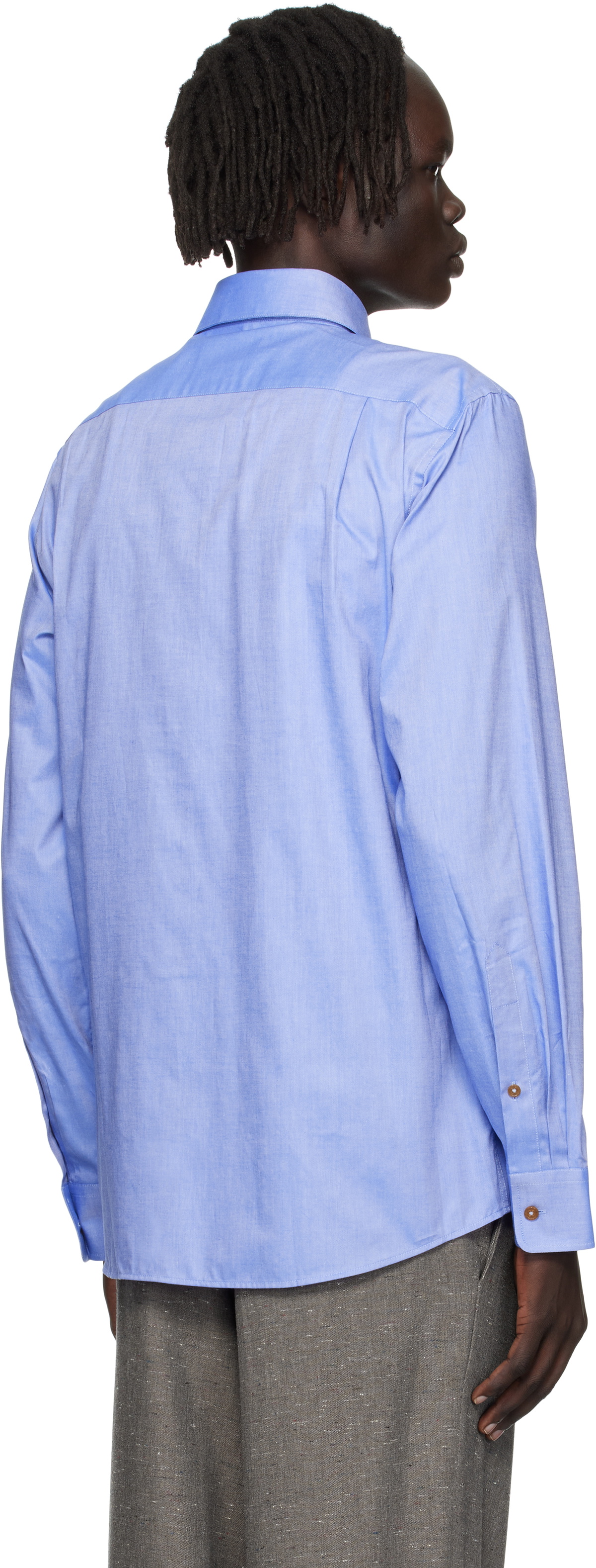 Vivienne Westwood Blue Two Button Krall Shirt Vivienne Westwood