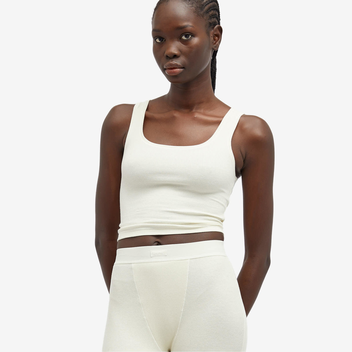 SKIMS Women's Cotton Rib Legging in Bone SKIMS