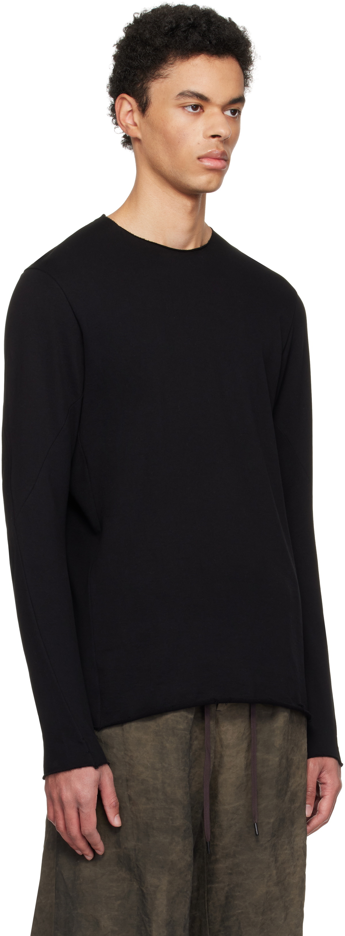DEVOA Black Soft Sweatshirt DEVOA