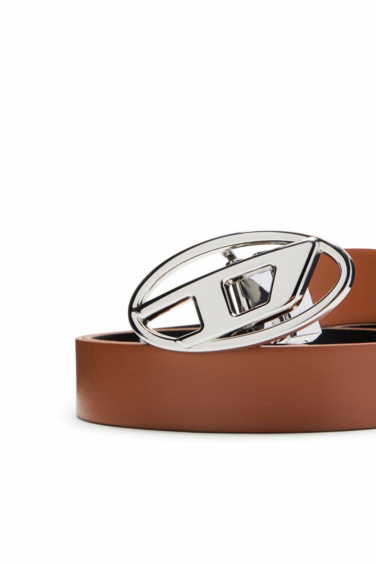 Diesel Reversible leather belt with Oval D buckle - Belts Womens in ...