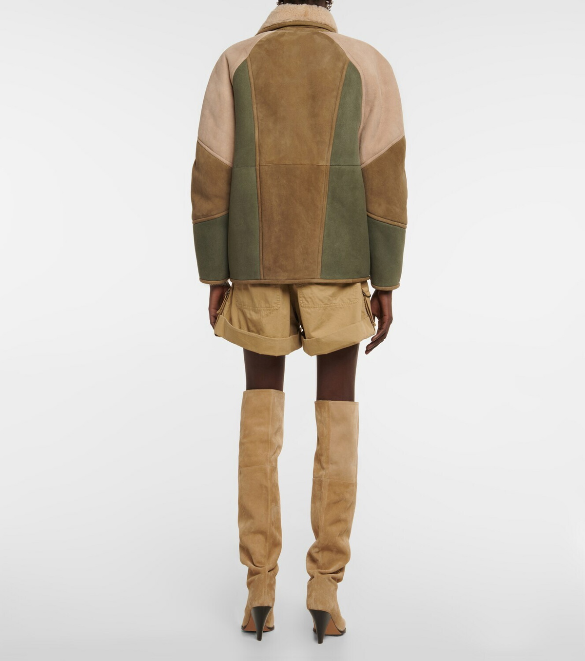 Marant Etoile Abeni shearling-lined suede jacket Isabel Marant Etoile