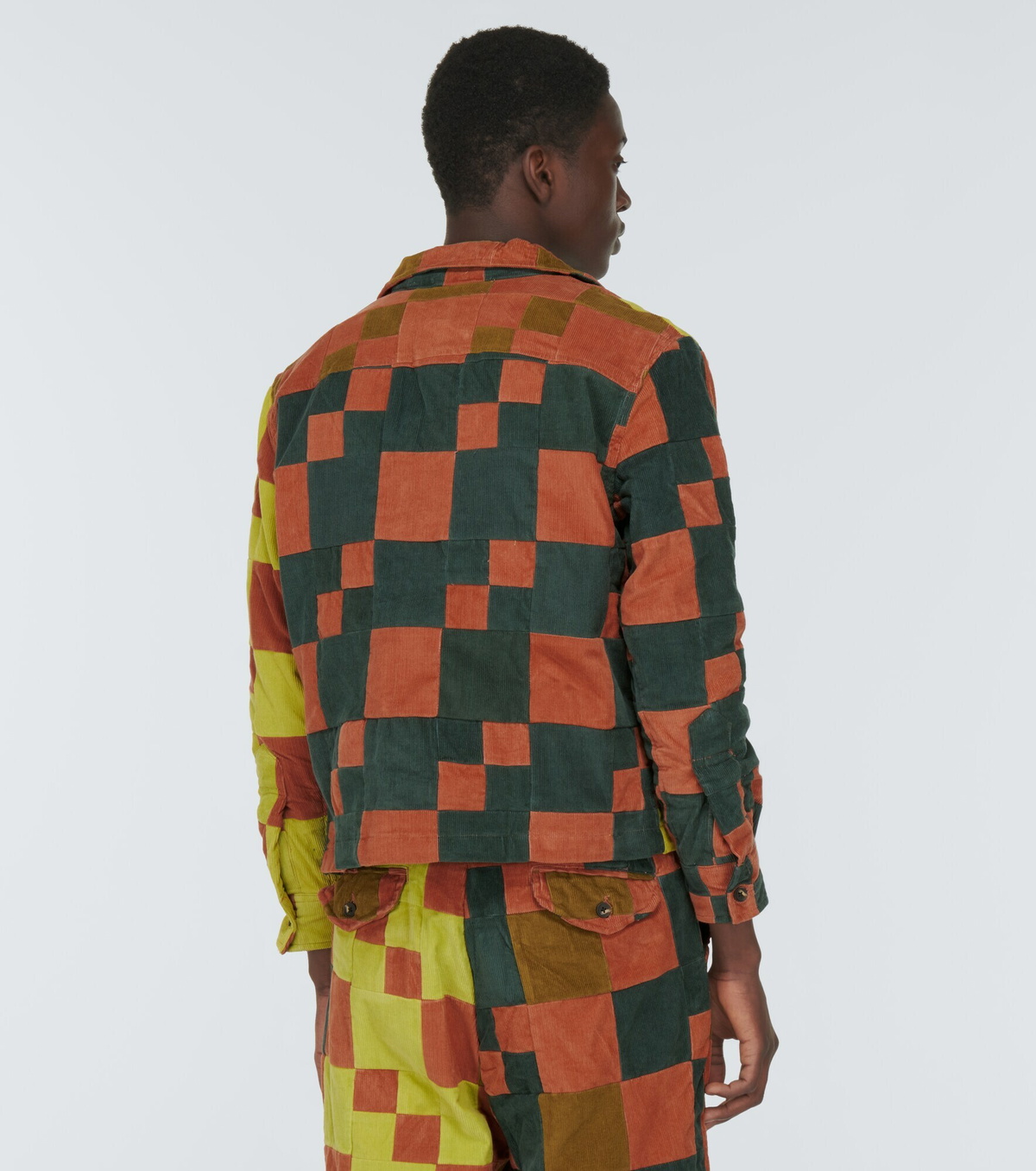 Bode - Patchwork cotton corduroy overshirt Bode