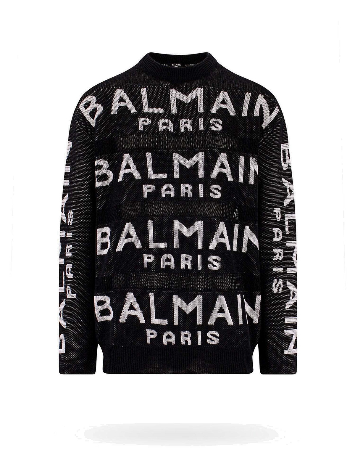 Balmain Sweater Black Mens Balmain