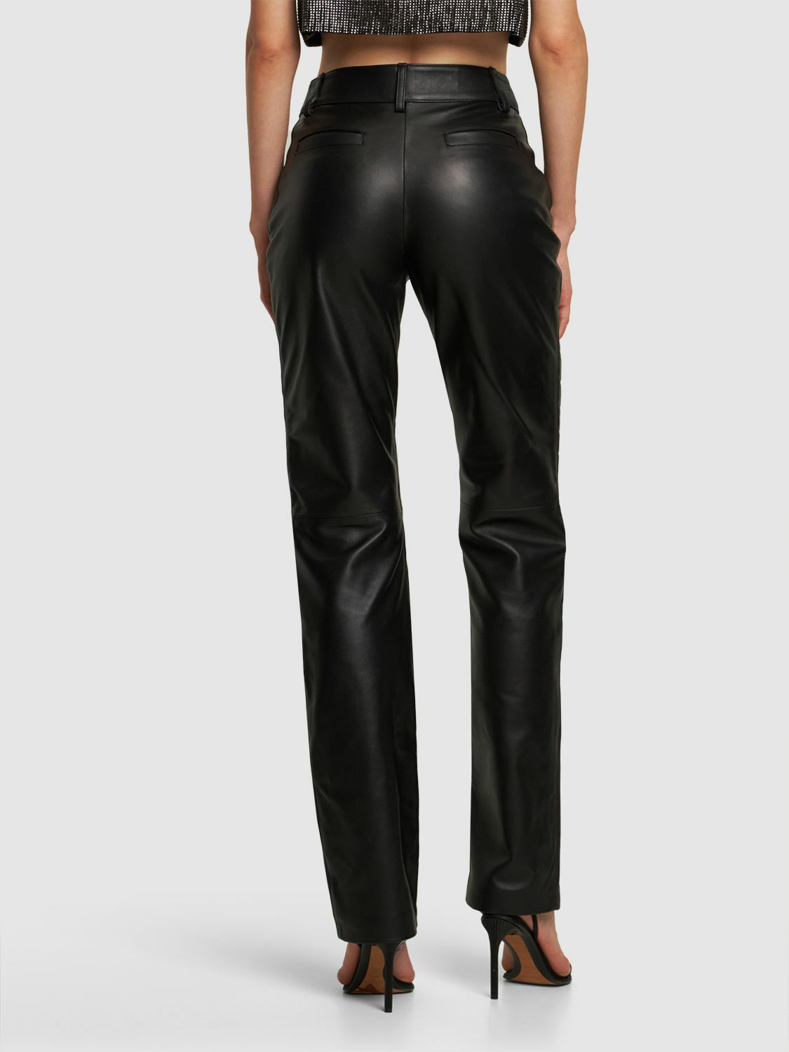 GIUSEPPE DI MORABITO - Leather Straight Pants Giuseppe di Morabito