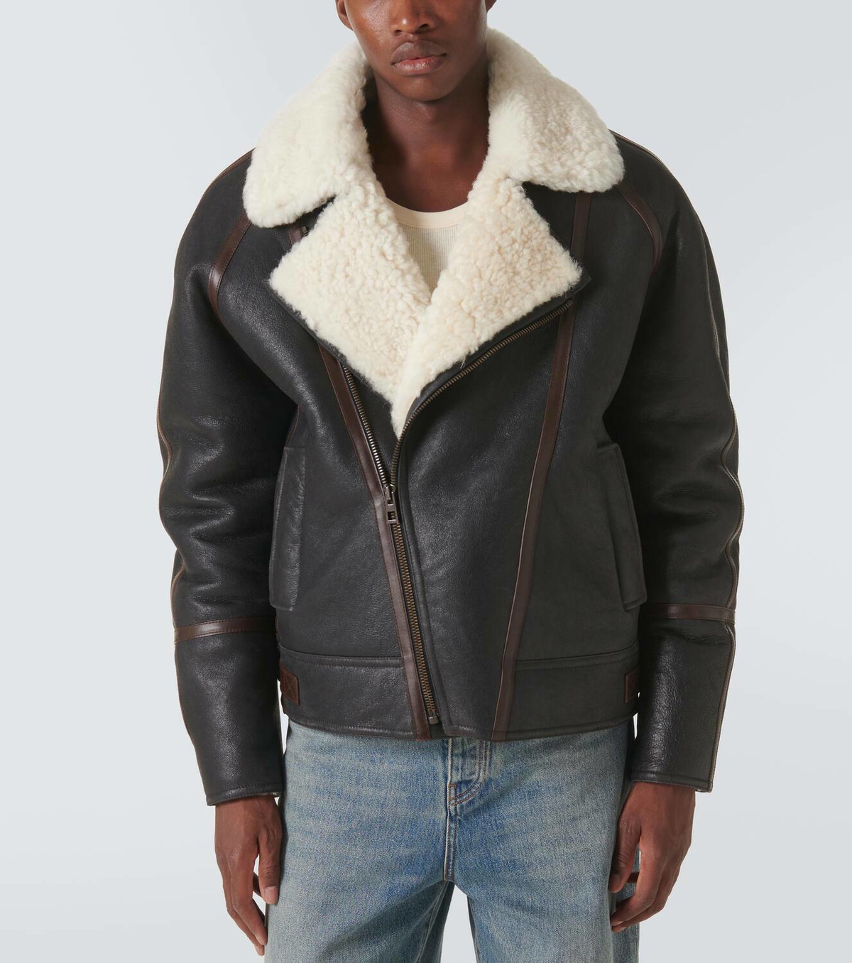 Loewe Shearling-lined leather jacket Loewe