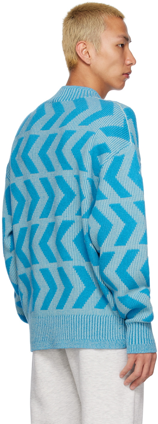 Acne Studios Blue Pattern Sweater Acne Studios