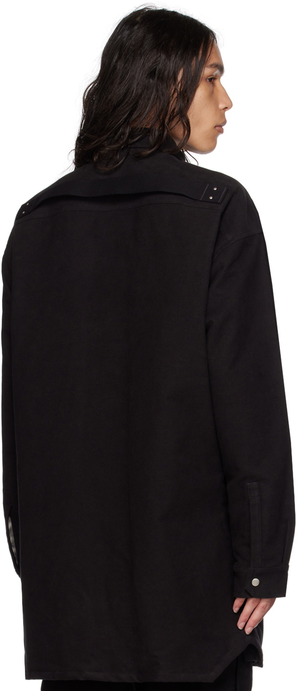 Rick Owens Black Press-Stud Jacket Rick Owens
