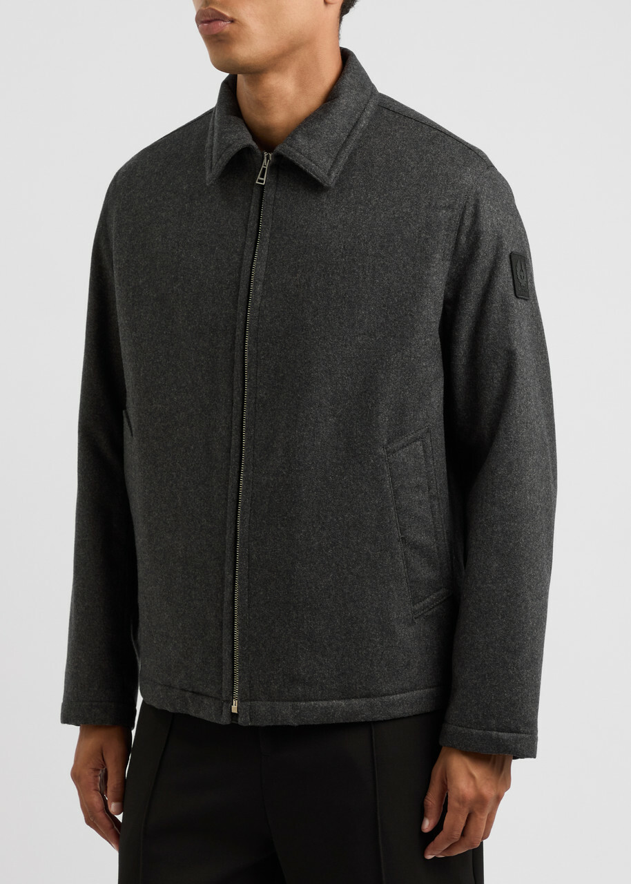 Belstaff Palmer Wool-blend Jacket Grey Belstaff