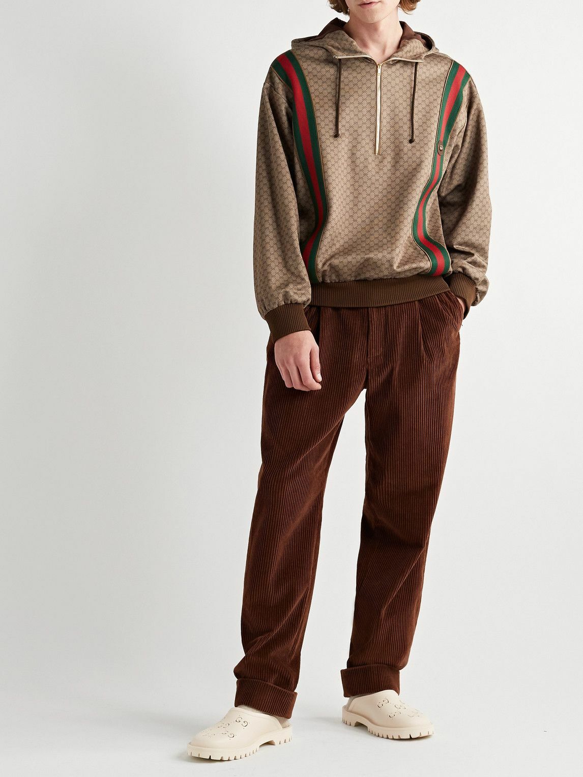 GUCCI - Logo-Perforated Rubber Clogs - Neutrals Gucci