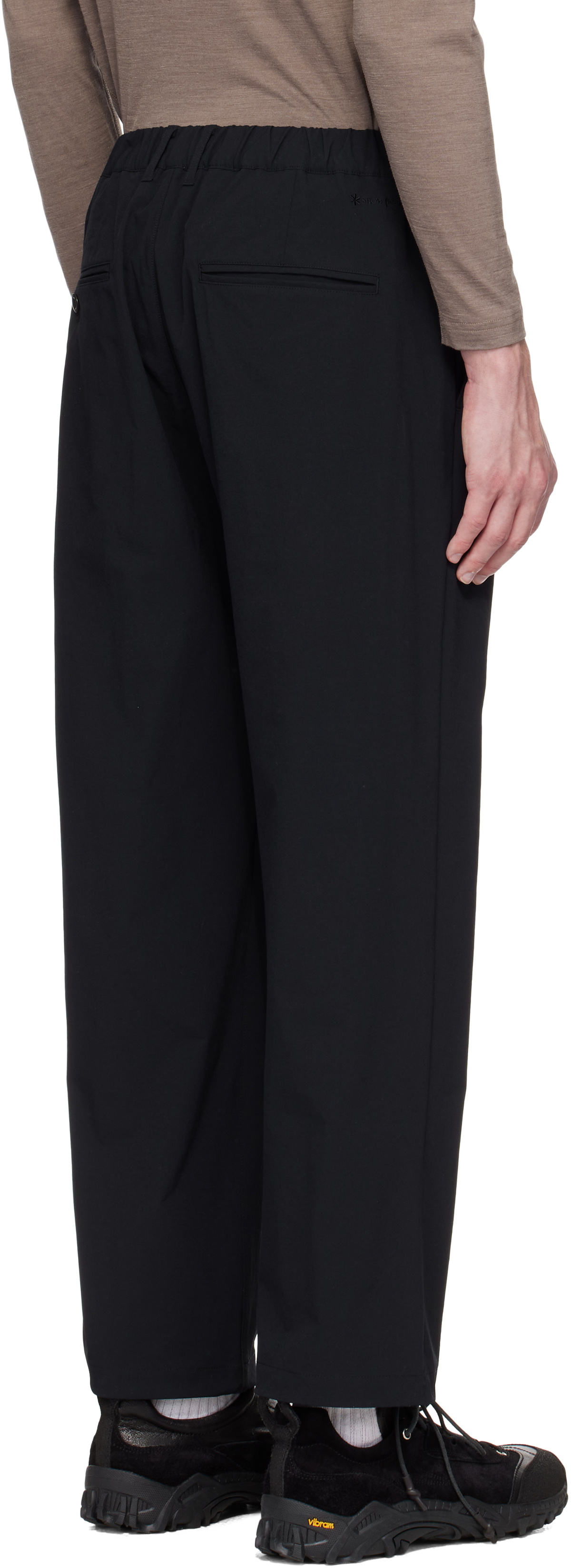 Snow Peak Black Active Comfort Wide Trousers Snow Peak