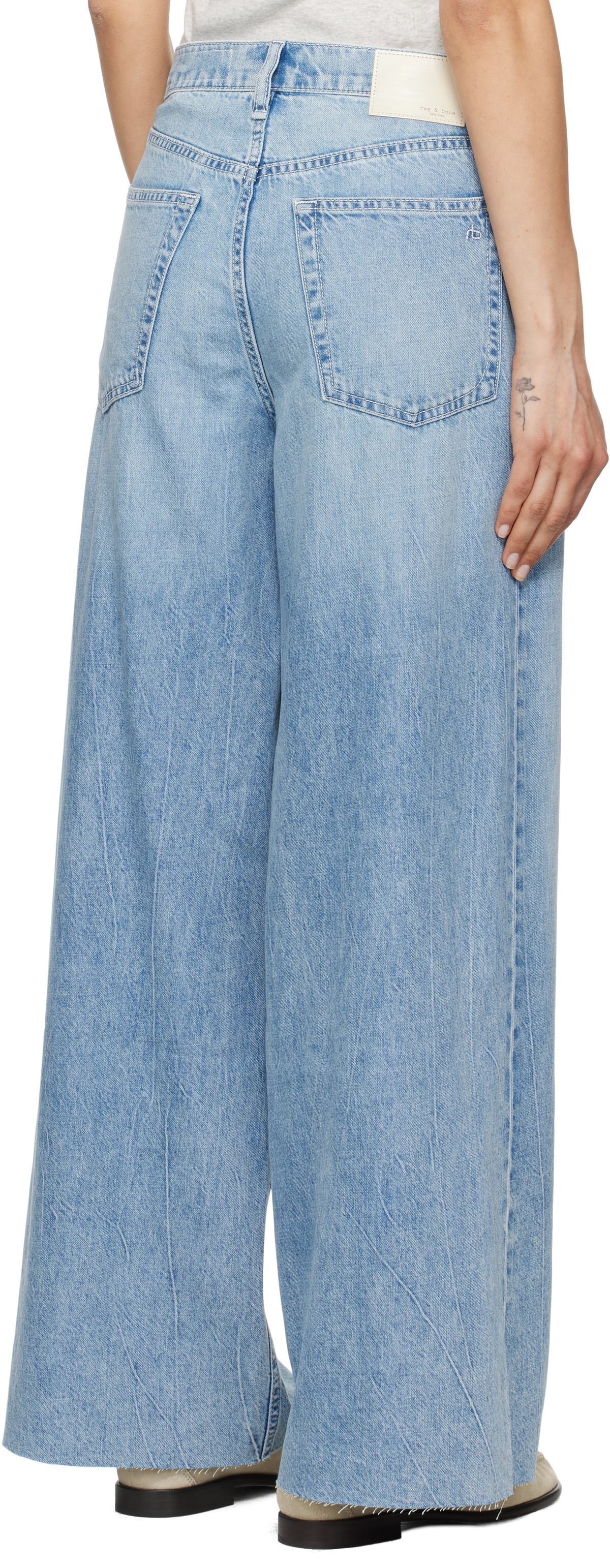 rag & bone Blue Wide Featherweight Sofie Jeans Rag and Bone