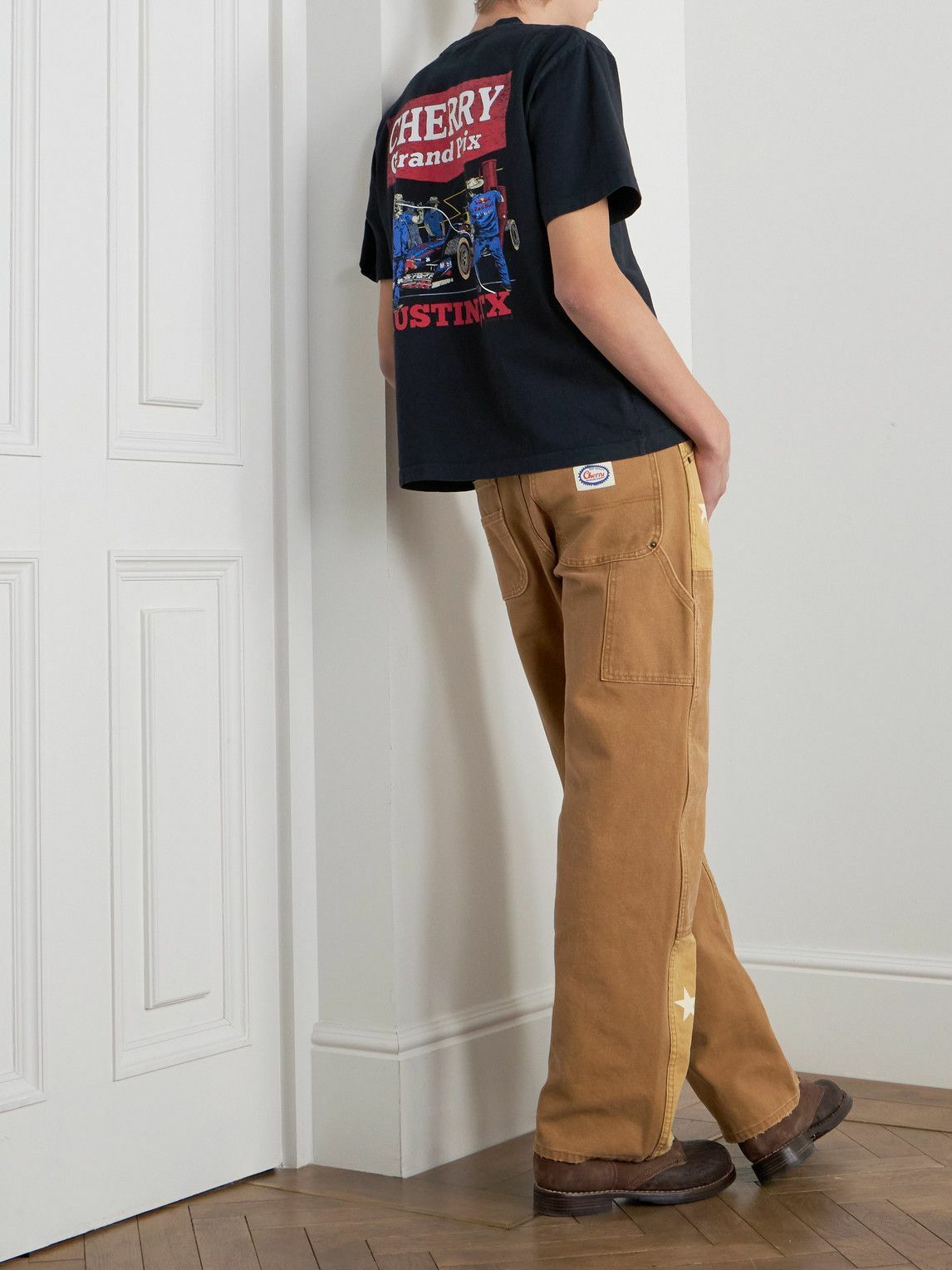 Cherry Los Angeles - Oracle Red Bull Racing Logo-Print Cotton-Jersey T ...