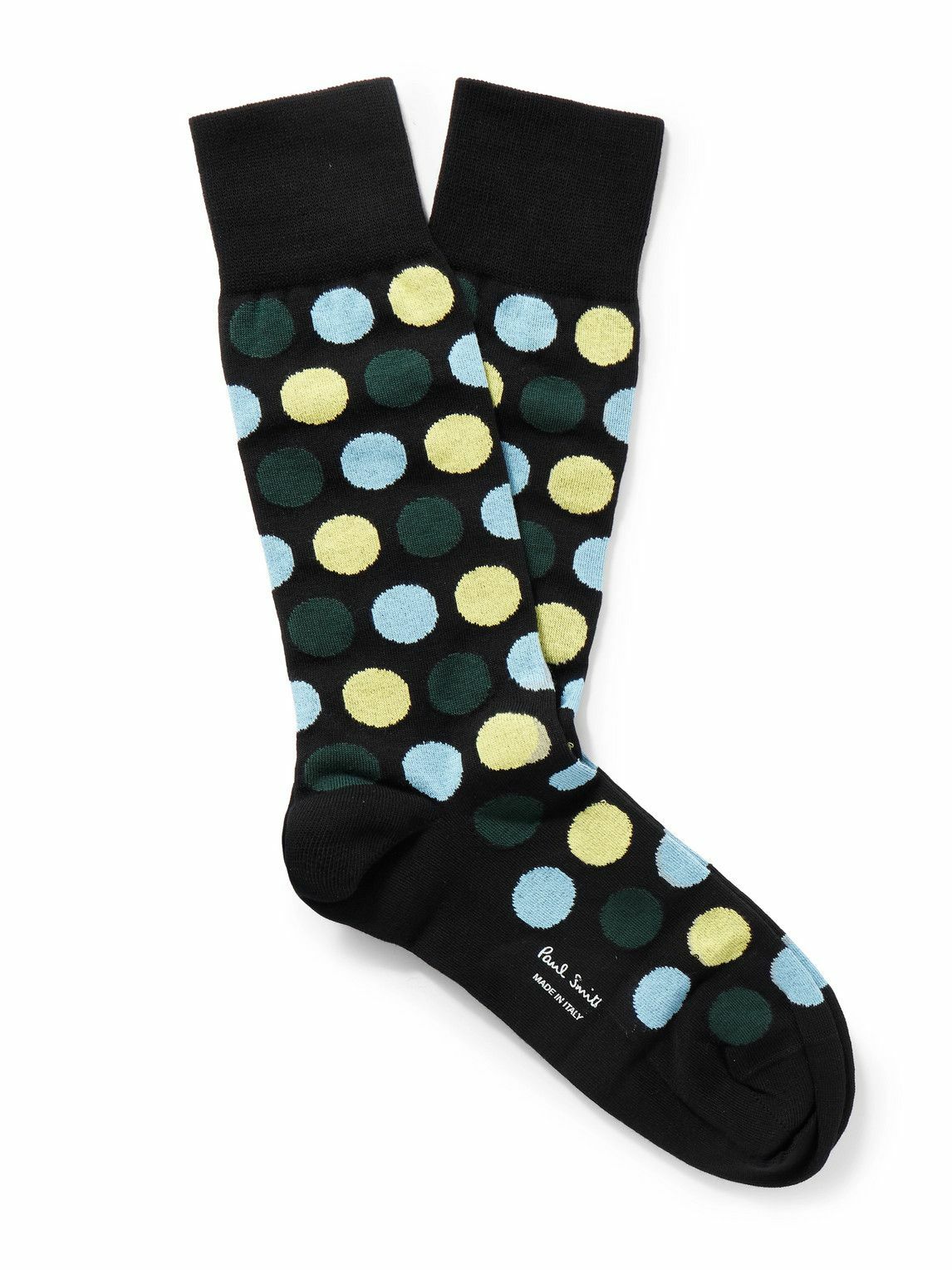 Paul Smith - Polka-Dot Cotton-Blend Socks Paul Smith