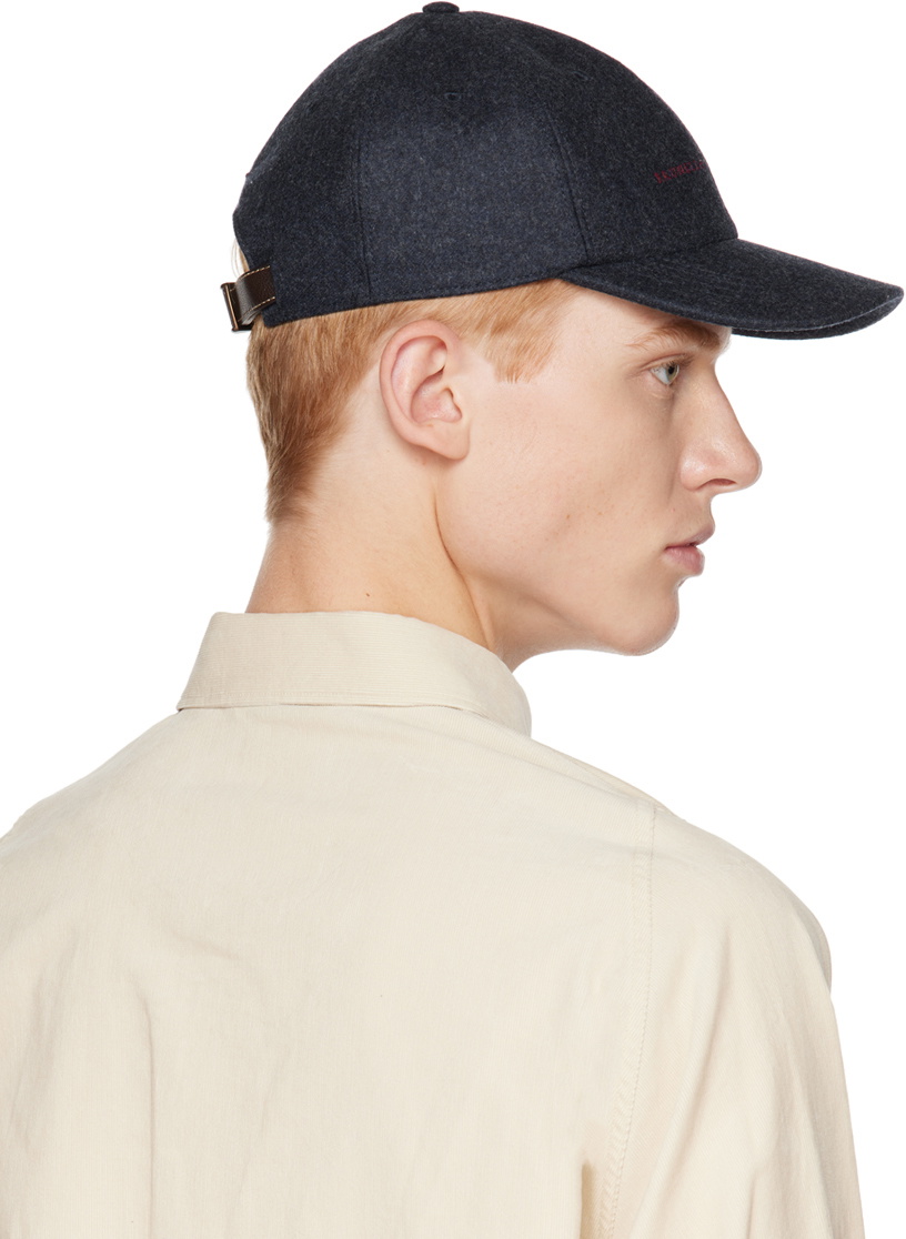 Brunello Cucinelli Navy Baseball Cap Brunello Cucinelli