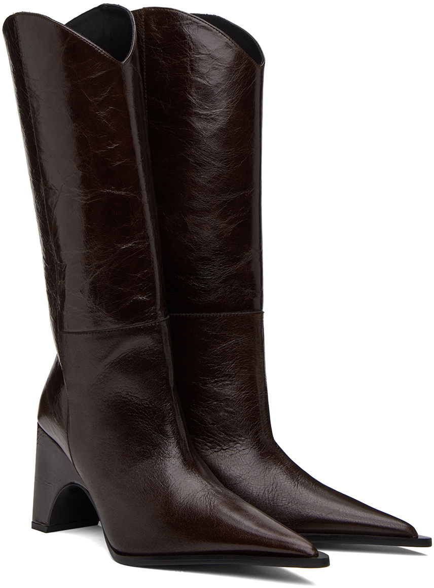 Coperni Brown Bridge Cowboy Boots Coperni
