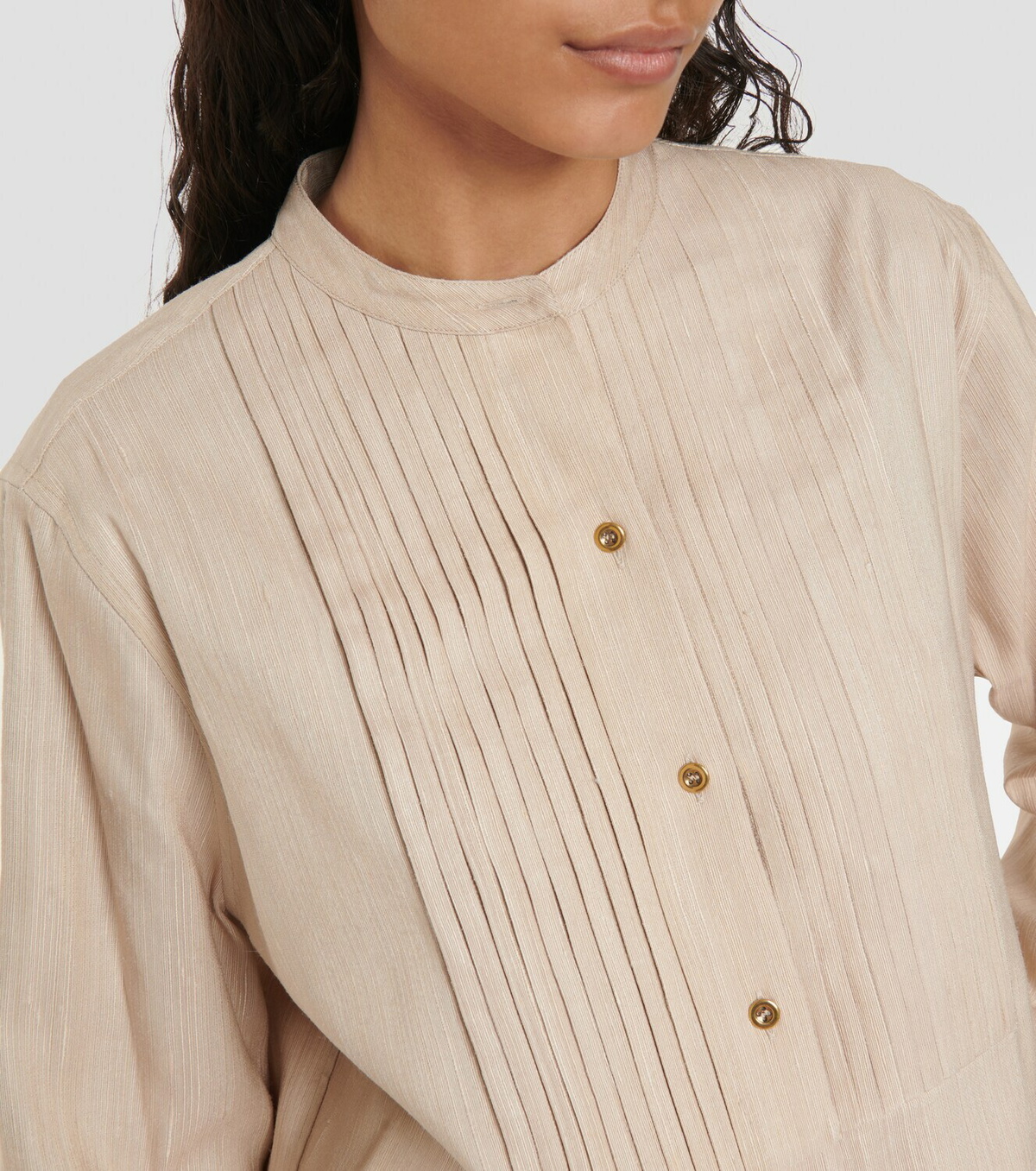 Loro Piana Pleated silk blouse Loro Piana