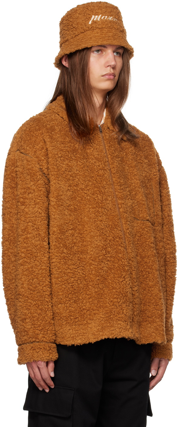 Marni Orange Spread Collar Jacket Marni