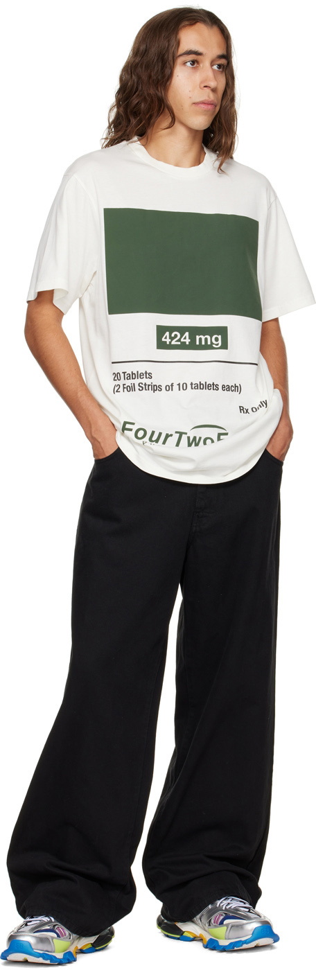 424 White Print T-Shirt 424