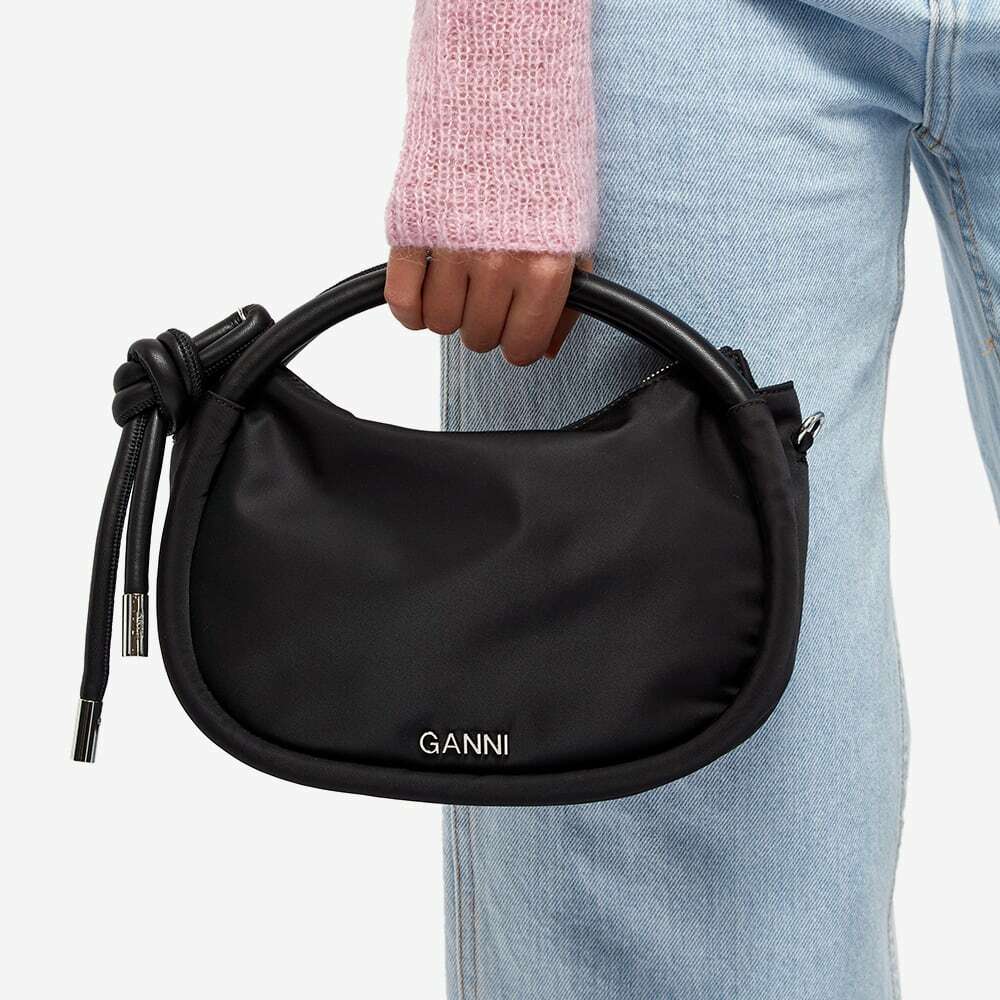 GANNI Women's Knot Mini Bag in Black GANNI