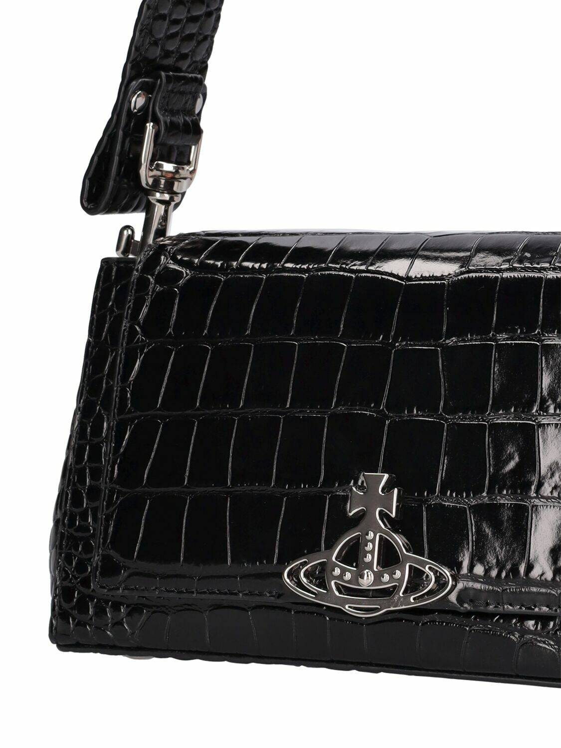 VIVIENNE WESTWOOD Medium Hazel Croc Embossed Leather Bag Vivienne Westwood