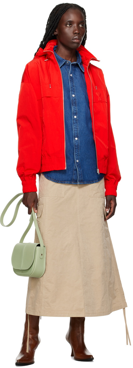 AMI Paris Red Patch Jacket AMI