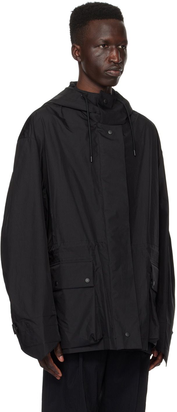 Solid Homme Black Drawstring Jacket Solid Homme