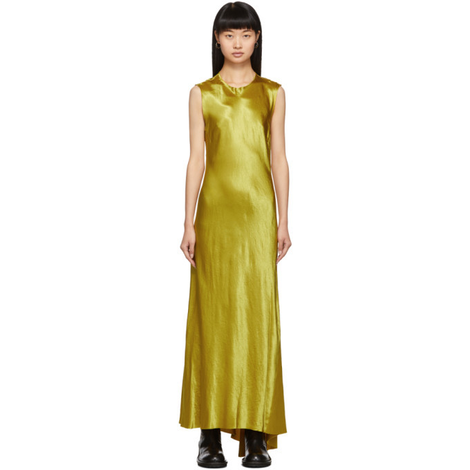 Ann Demeulemeester Yellow Keyhole Dress Ann Demeulemeester
